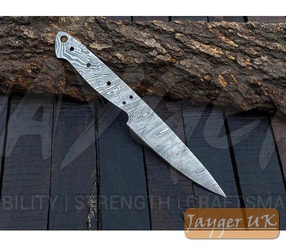 Handmade Damascus Kitchen Paring Knife Blank – K3 – Jayger